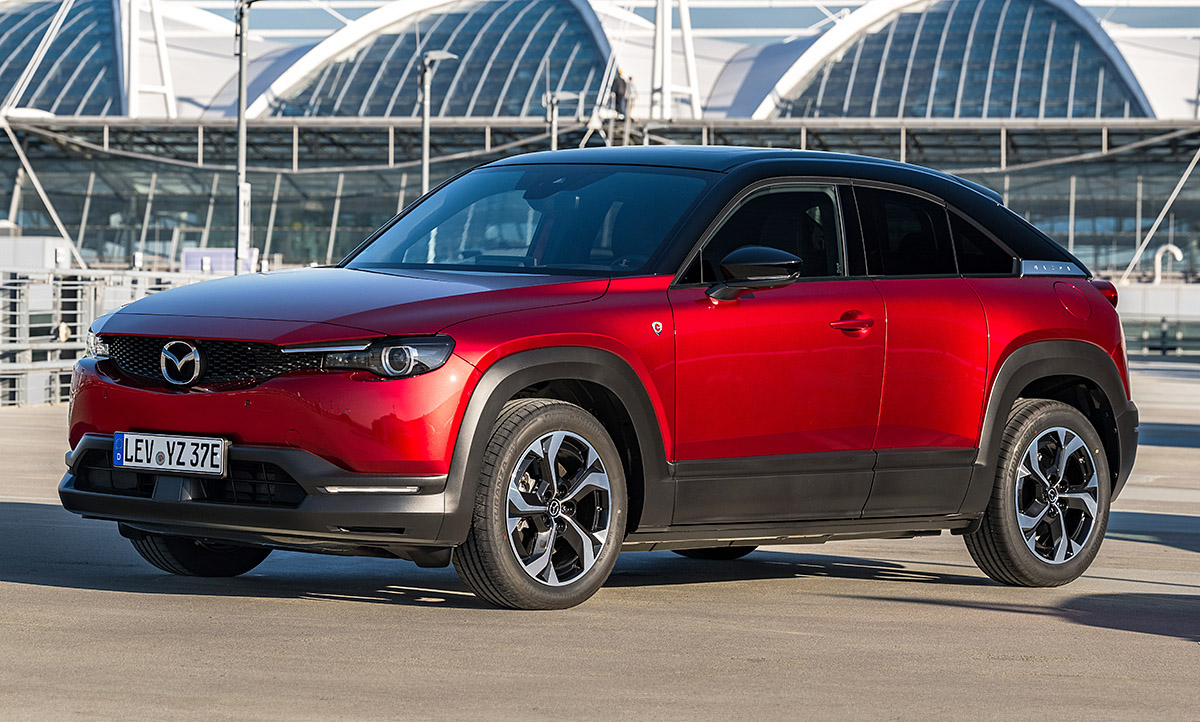 Electric mazda suv store
